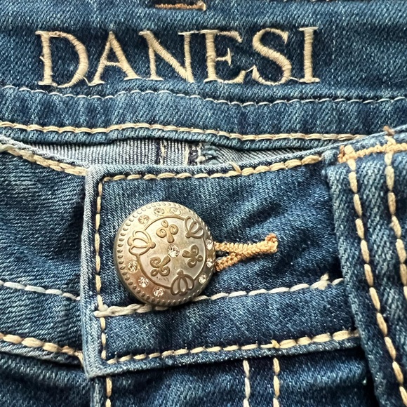 danesi | Jeans | Danesi Y2k Gyaru Mid Dark Wash Jeans With Embellished ...